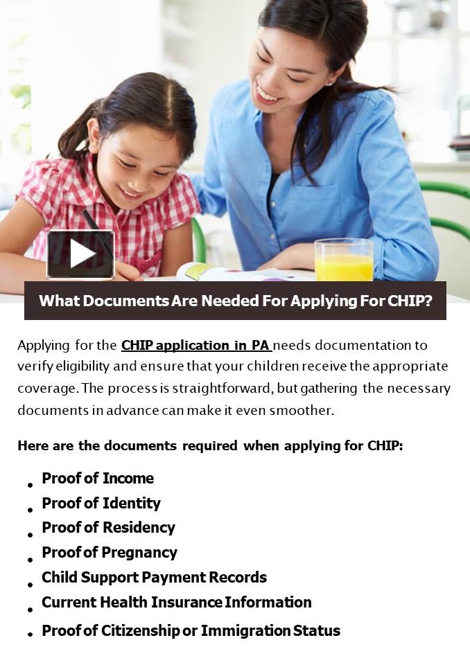 PPT – What Documents Are Needed For Applying For CHIP? PowerPoint presentation | free to ...