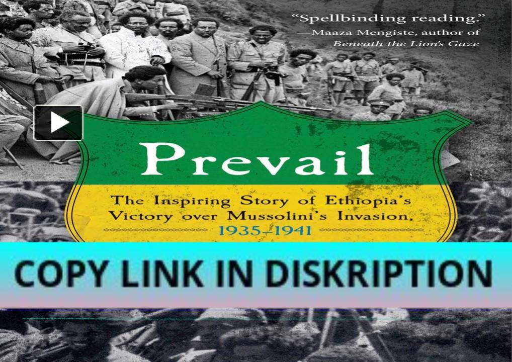 DOWNLOAD PDF Prevail: The Inspiring Story of Ethiopia's Victory over M presentation | free to ...