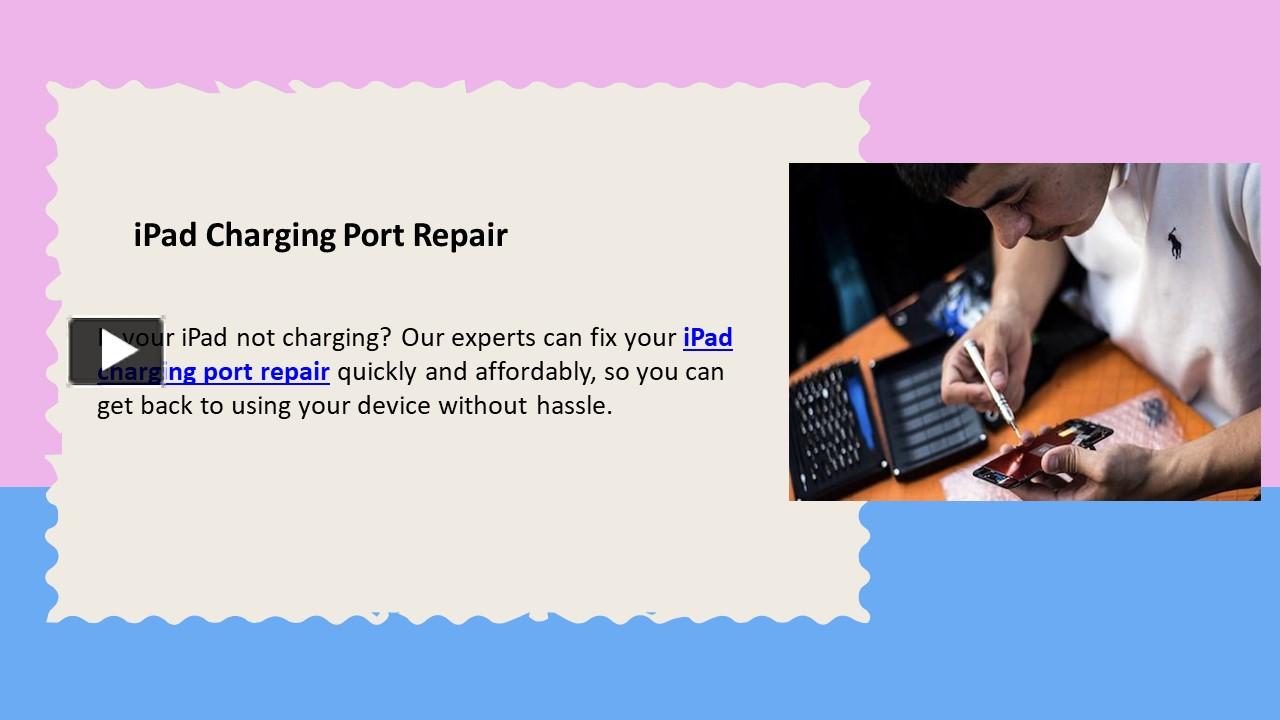 PPT – iPad Charging Port Repair PowerPoint presentation | free to download - id: 9a729b-ZmViY