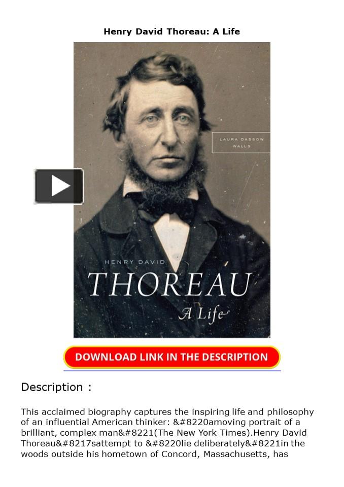 Download Henry David Thoreau: A Life presentation | free to download