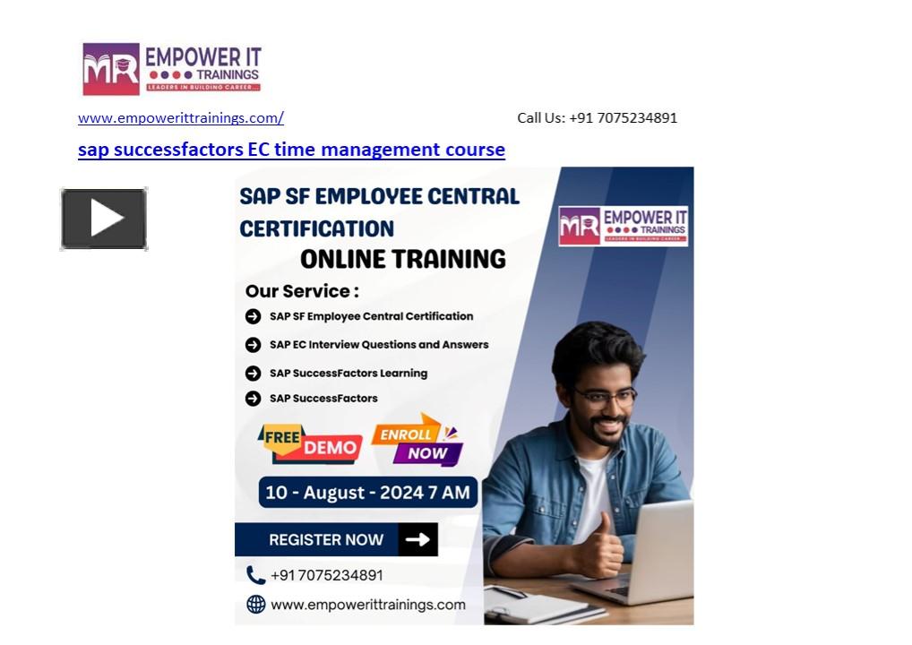 PPT – Sap Successfactors EC Time Management Course in USA PowerPoint presentation | free to ...