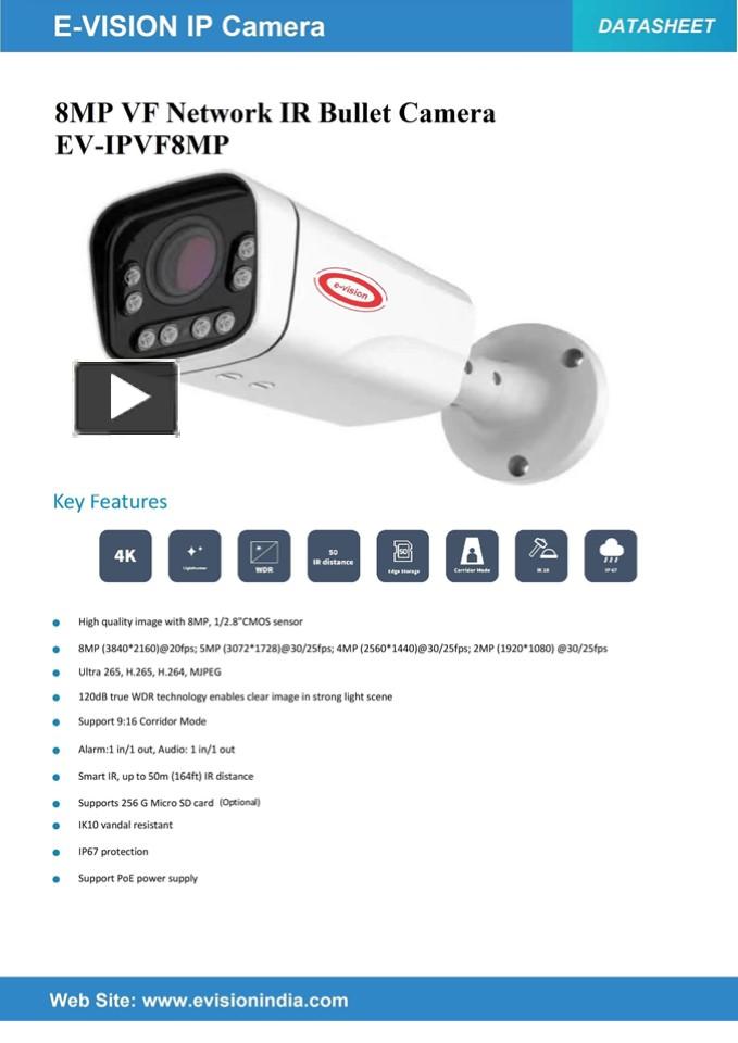 PPT – 8MP VF Network IR Bullet Camera PowerPoint presentation | free to download - id: 9a77d1-MzlmM