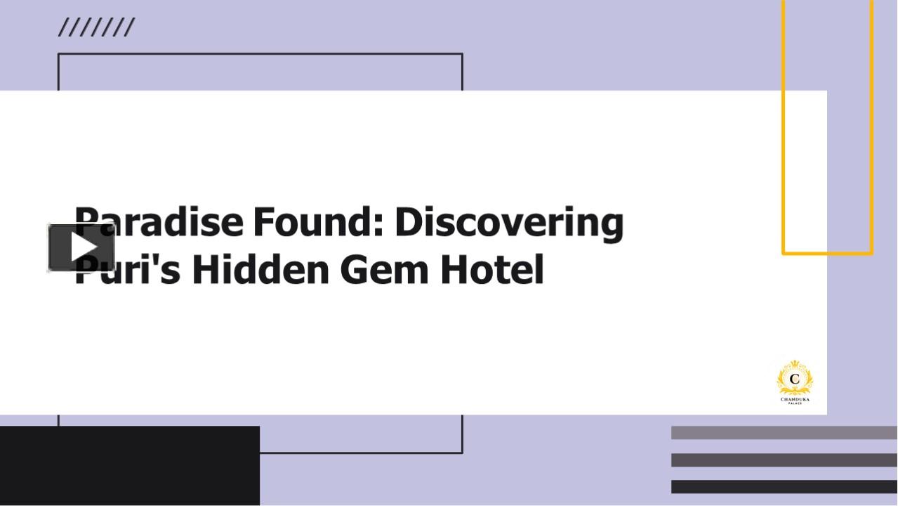 PPT – Paradise Found Discovering Puri's Hidden Gem Hotel PowerPoint presentation | free to ...
