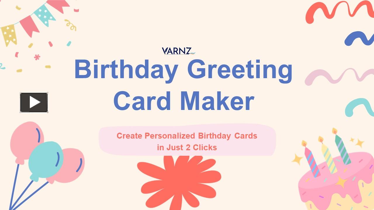 PPT – Birthday Greeting Card Maker - Create Personalized Birthday Cards ...