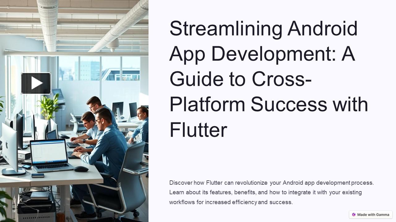 Ppt Streamlining Android App Development A Guide To Cross Platform
