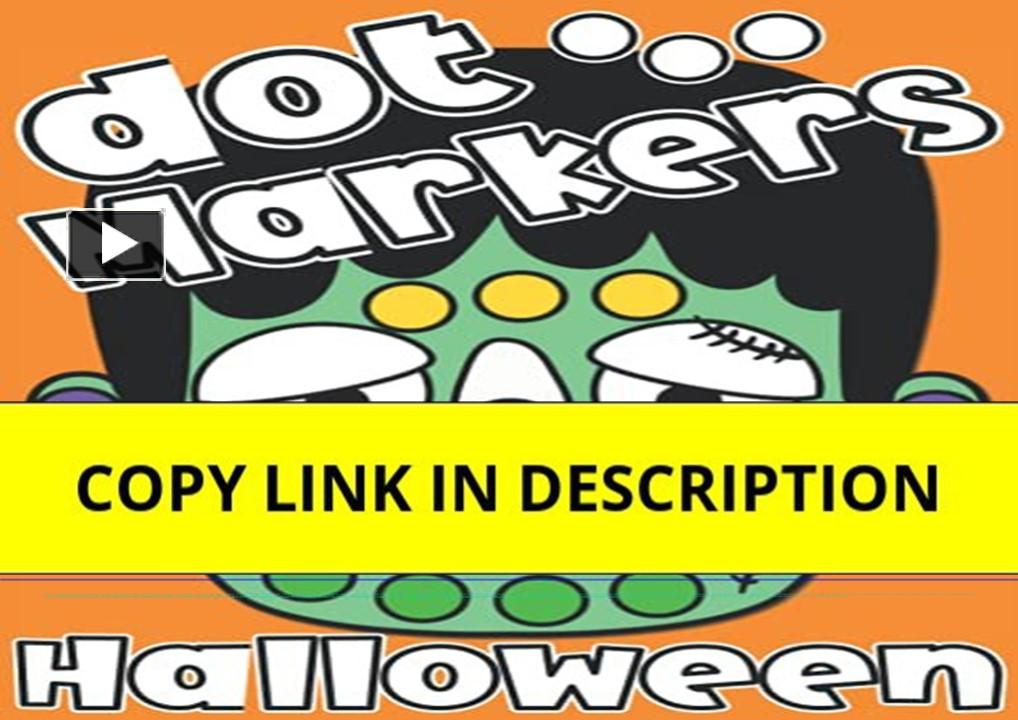 download pdf Dot Markers Halloween: Do a Dot Coloring Page a Day ...