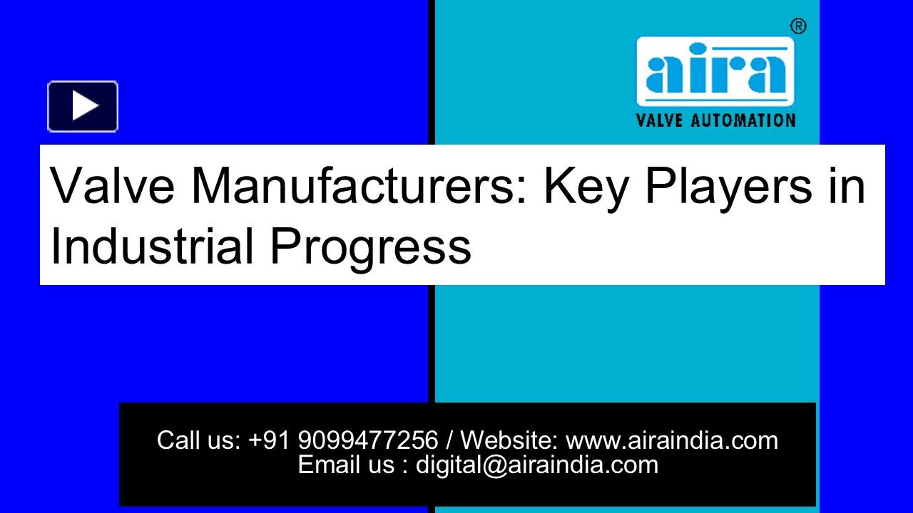 PPT – Valve Manufacturers: Key Players in Industrial Progress PowerPoint presentation | free to ...