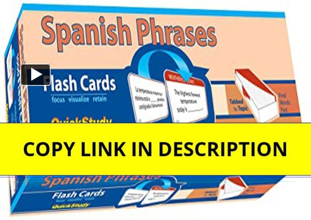 ebook download Spanish Phrases Flash Cards (1000 cards): a QuickStudy ...