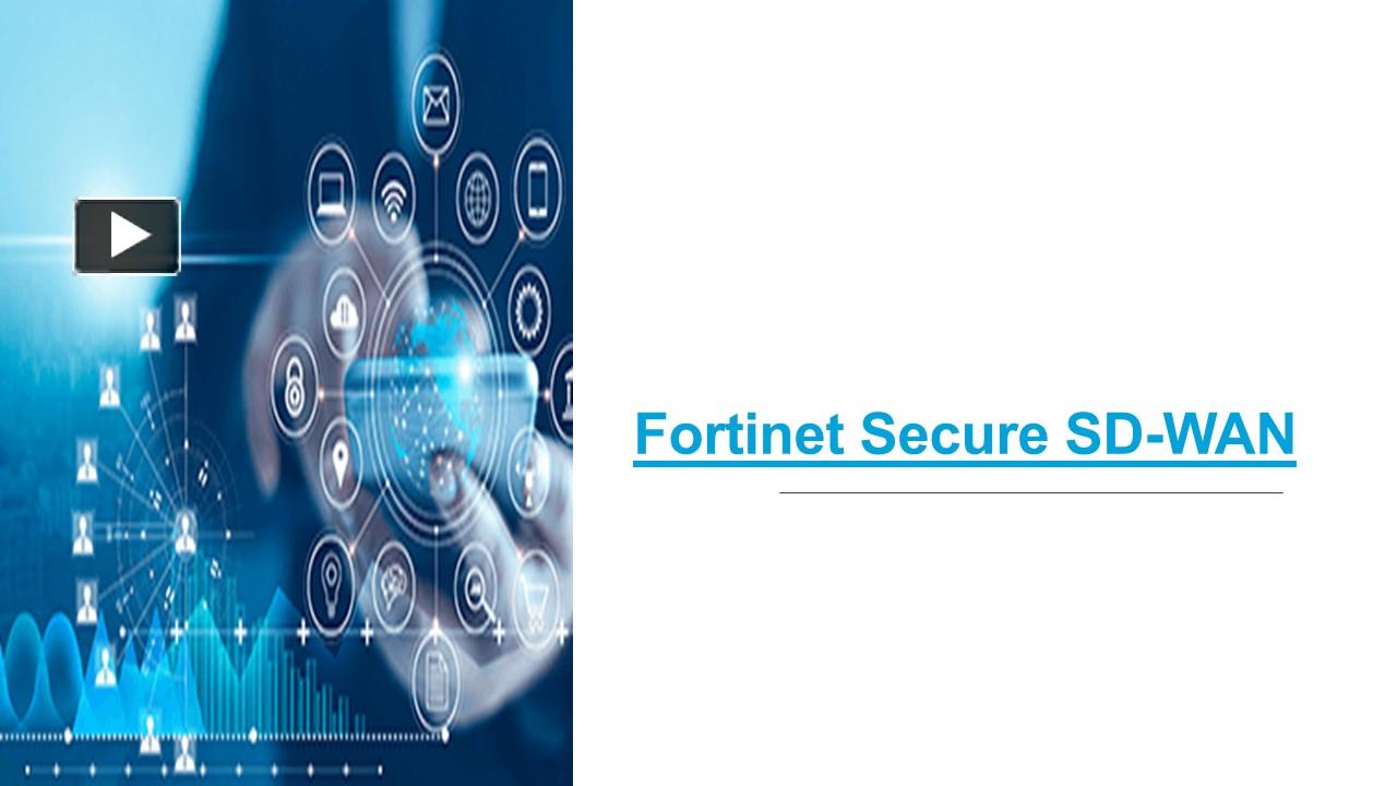 Fortinet SD-WAN secure supports solution provider in India presentation | free to download