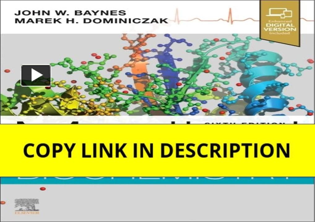 DOWNLOAD [PDF] Medical Biochemistry presentation | free to download