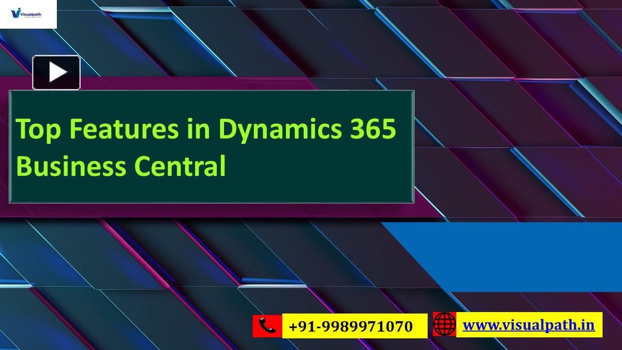 PPT – Dynamics Business Central Training in Ameerpet | D365 Business Central Training (1 ...