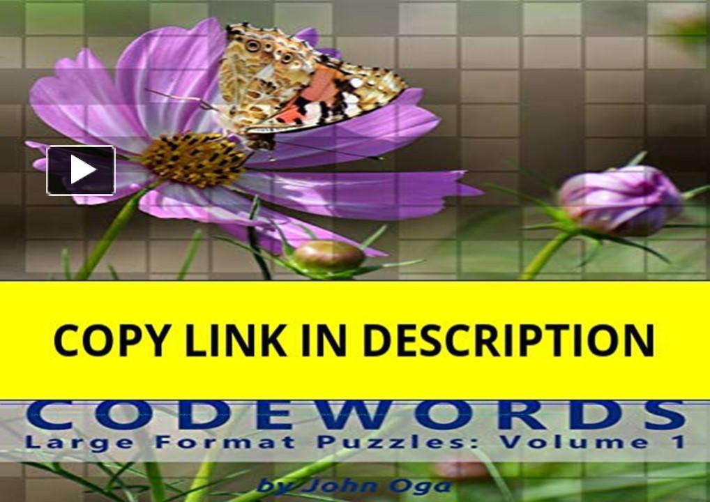 Download⚡️ 100 Classic Codewords: Large Format Puzzles: Volume 1 presentation | free to download