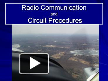 PPT – Radio Communication and Circuit Procedures PowerPoint ...