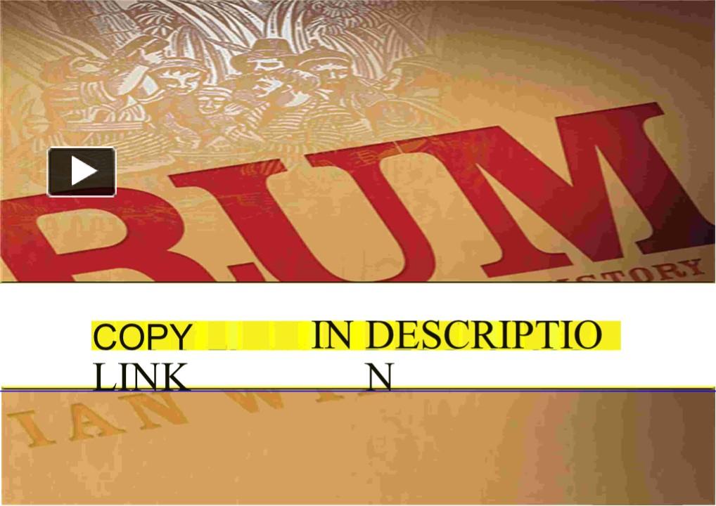 PPT – (PDF) Rum: A Social and Sociable History of the Real Spirit of 1776 PowerPoint ...