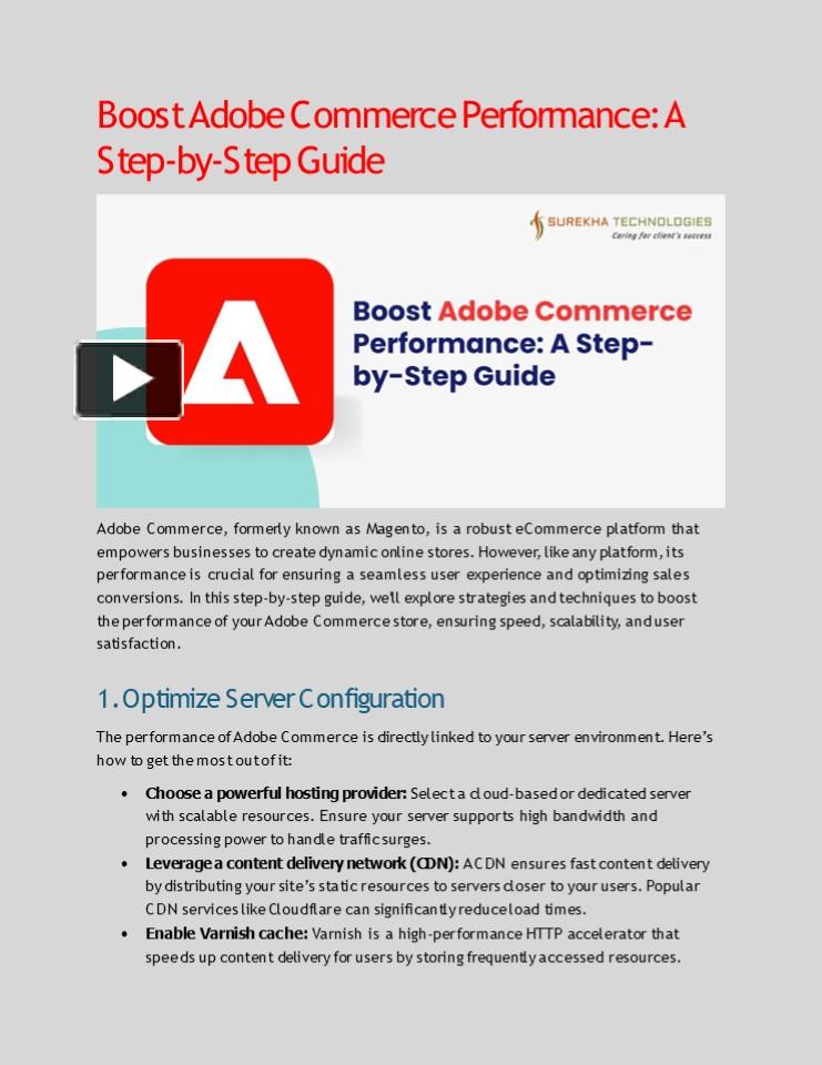 PPT – Boost Adobe Commerce Performance: A Step-by-Step Guide PowerPoint presentation | free to ...