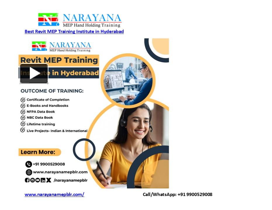 Best Revit Mep Training Institute In Hyderabad Presentation Free To Download