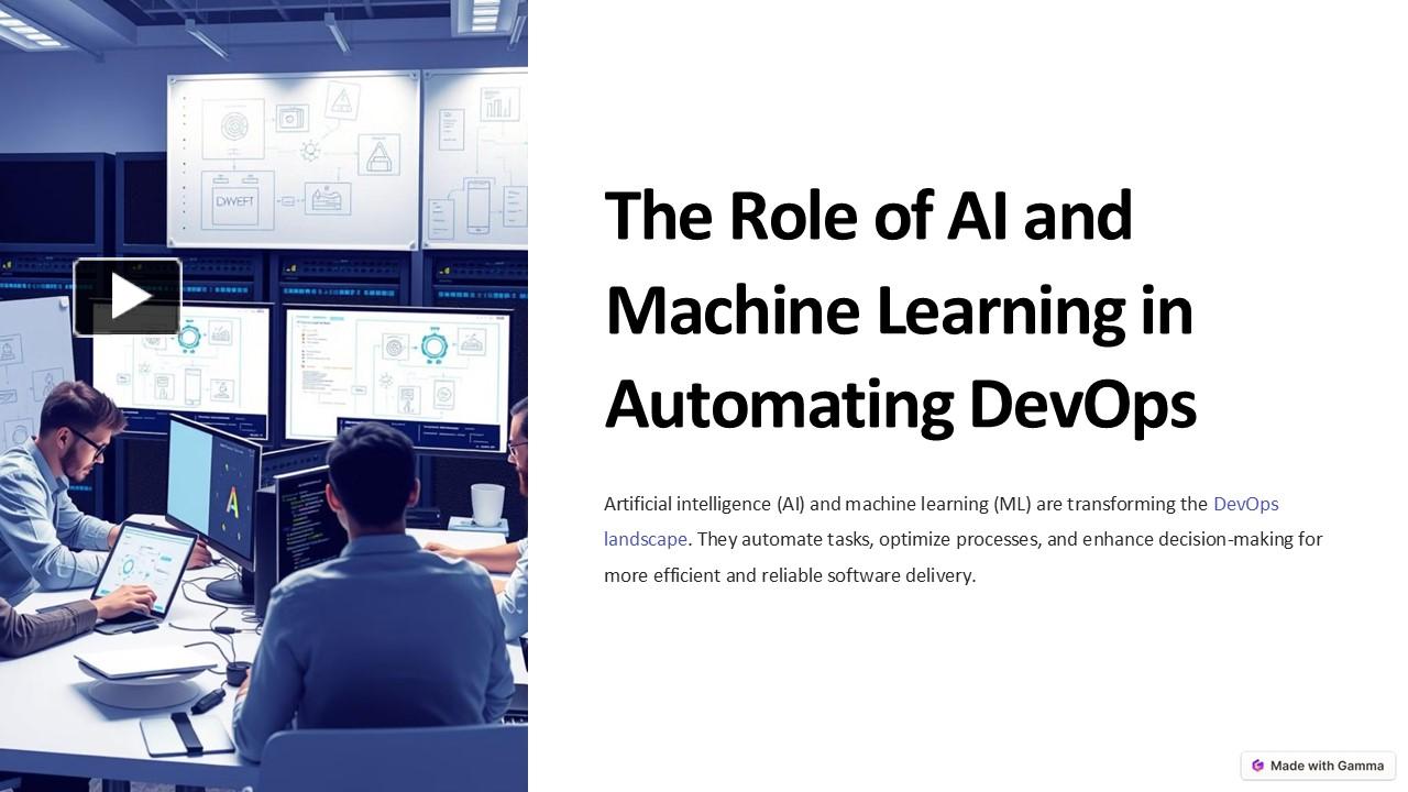 Ppt Ai And Machine Learning In Devops Automation Powerpoint