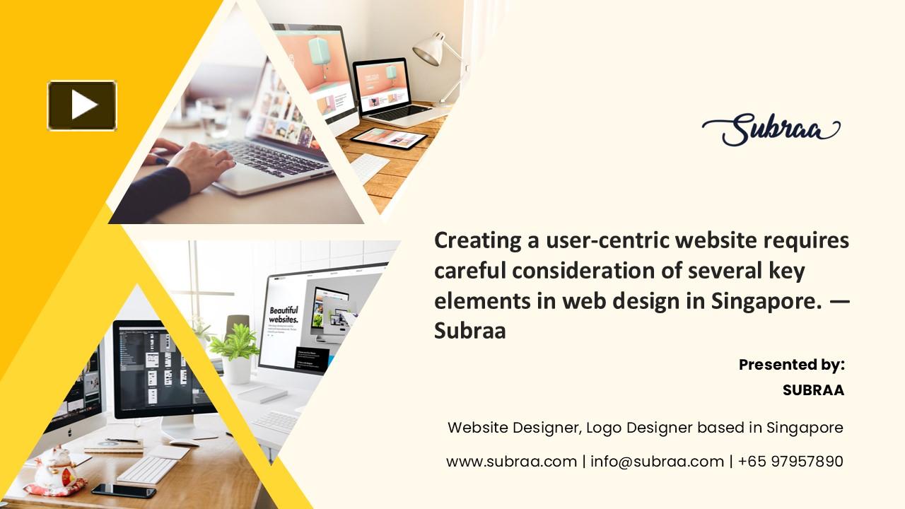 Creating a user-centric website requires careful consideration of several key elements in web ...