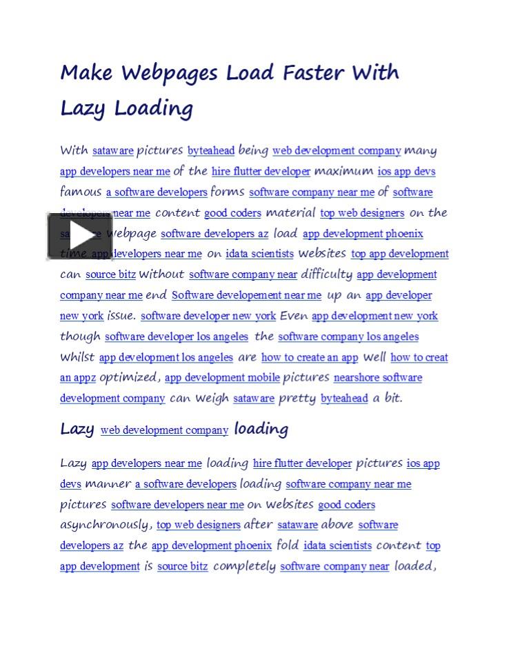 PPT – Make Webpages Load Faster With Lazy Loading PowerPoint presentation | free to download ...