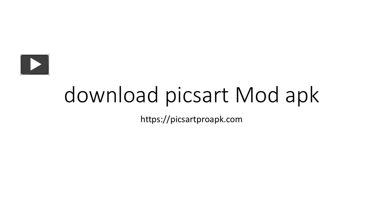 PicsArt Gold APK: Unlock Premium Features for Free presentation | free to download