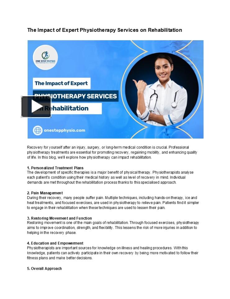 PPT – Expert Physiotherapy Services in Ahmedabad PowerPoint presentation | free to download - id ...