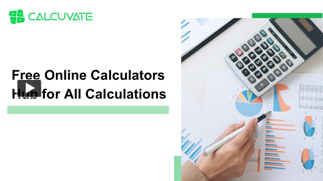 PPT – Free Online Calculators - Calcuvate PowerPoint presentation ...