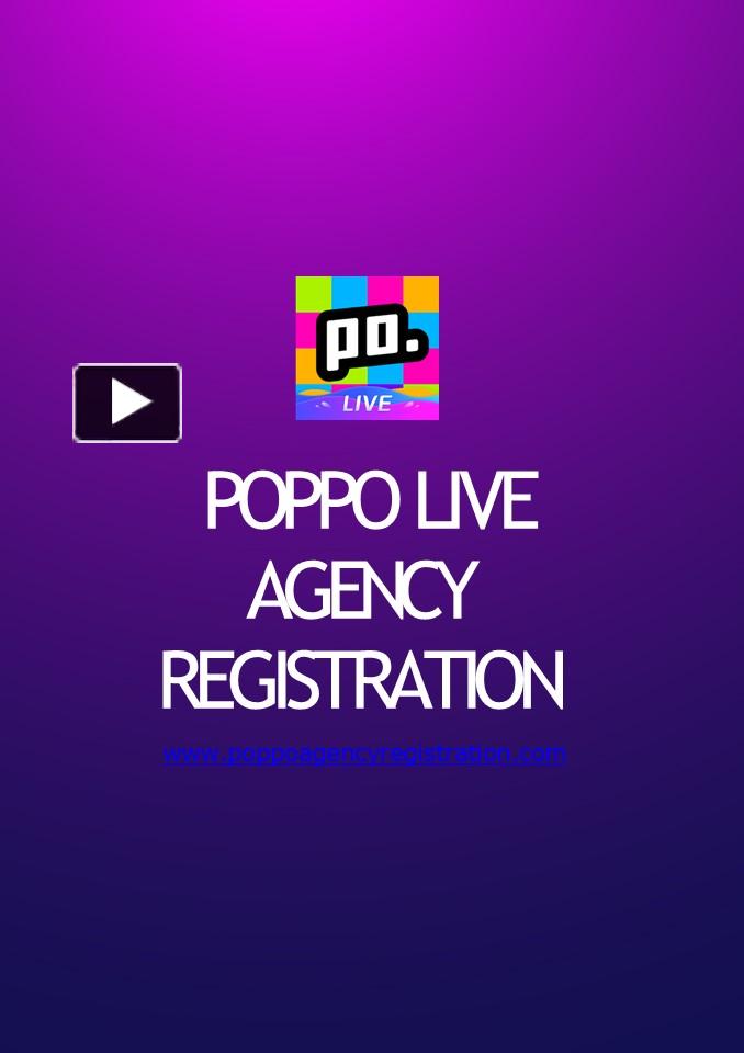 About Poppo Live presentation | free to download
