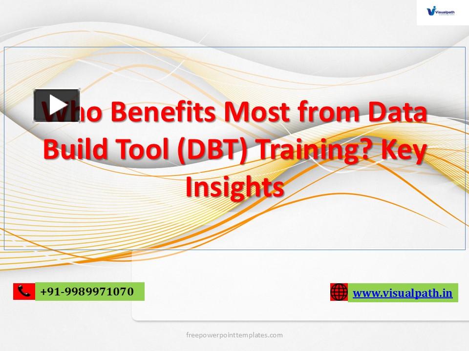 Top Data Build Tool Training | DBT Training presentation | free to download