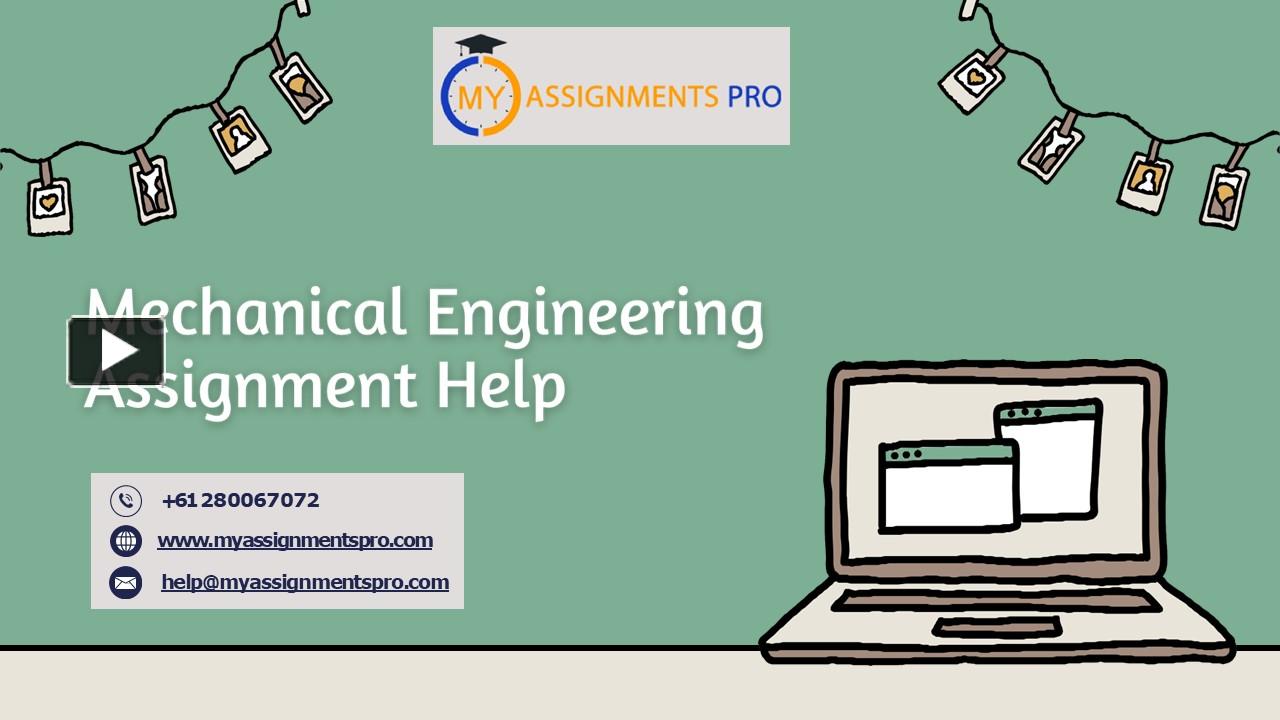 PPT – Mechanical Engineering Assignment Help | Myassignmentpro PowerPoint presentation | free to ...