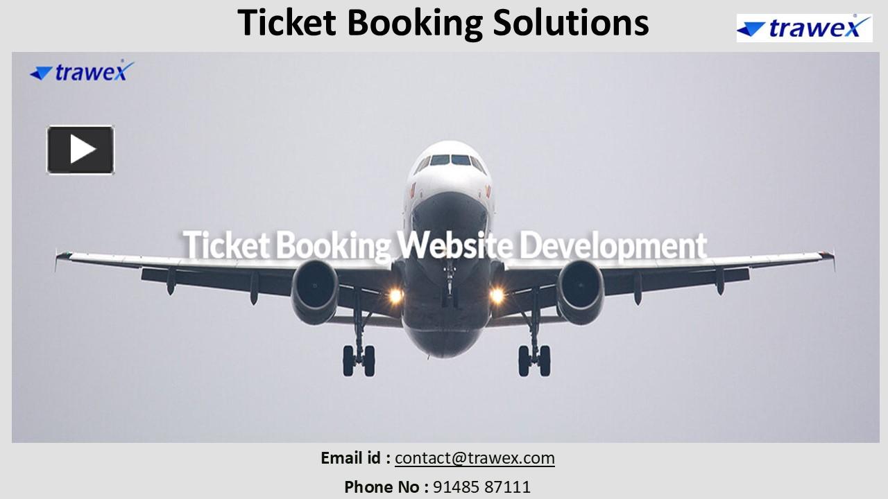 Ticket Booking Solutions presentation | free to download