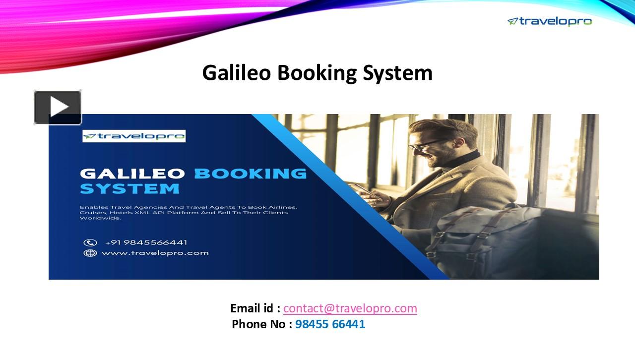 Galileo Booking System presentation | free to download