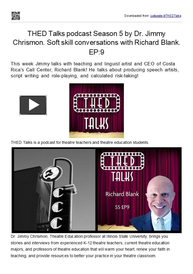 PPT – Soft skill conversations with Richard Blank. THED Talks podcast by Dr. Jimmy Chrismon ...