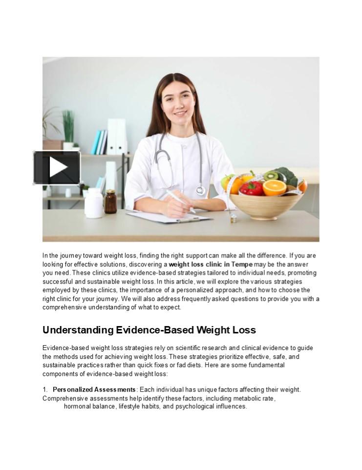 PPT – Evidence-Based Strategies at Weight Loss Clinic in Tempe for Success PowerPoint ...