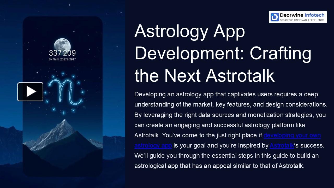 How to build an Astrology app like Astrotalk presentation | free to ...