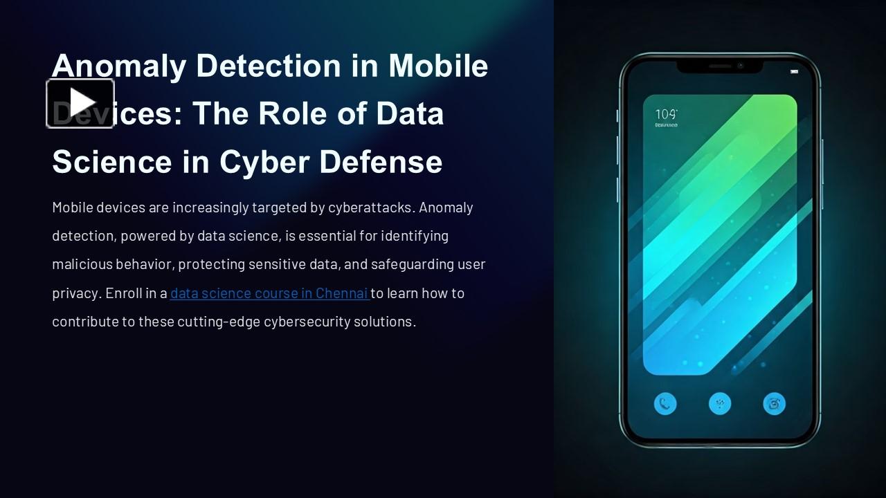 Ppt Anomaly Detection In Mobile Devices The Role Of Data Science In