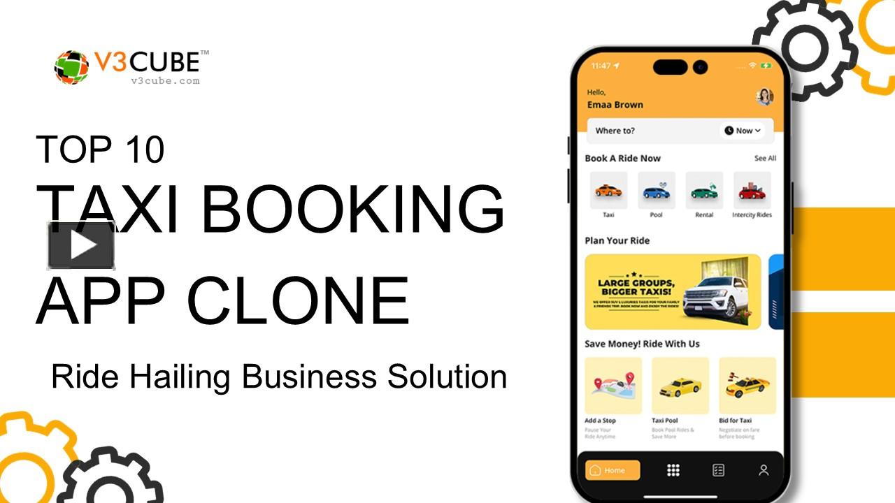 PPT – Top 10 Taxi Booking App Clones for 2024 Startups PowerPoint presentation | free to ...