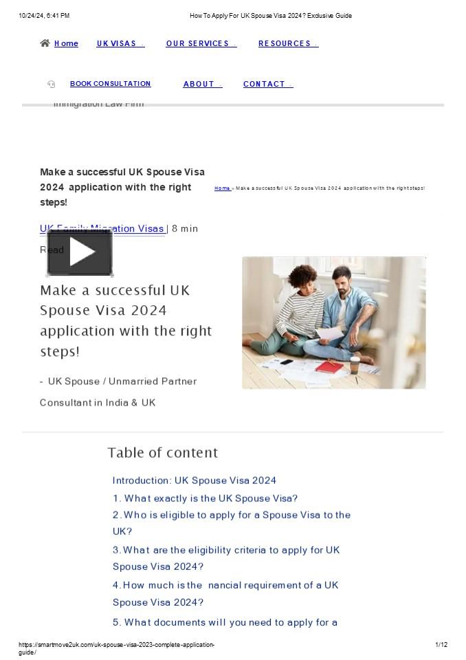 UK Spouse Visa 2024: How To Submit An Error-Free Application? presentation | free to download