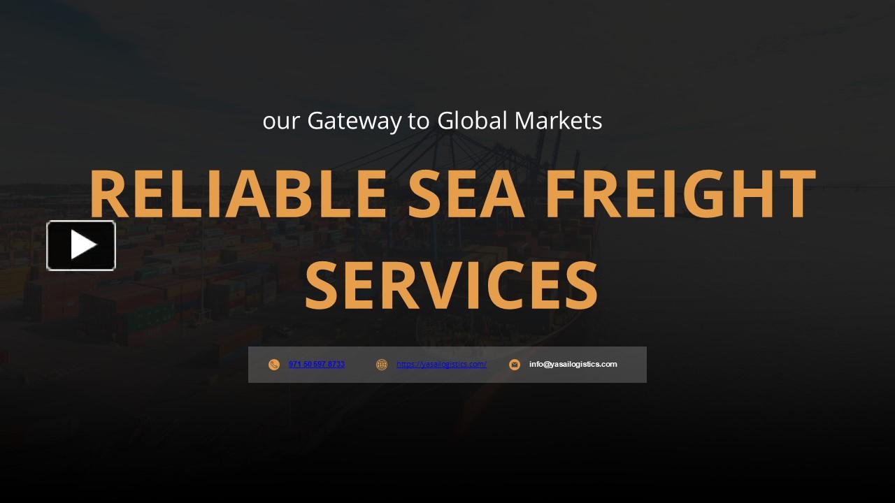 PPT – Reliable Sea Freight Services in Dubai | Yasai Logistics ...