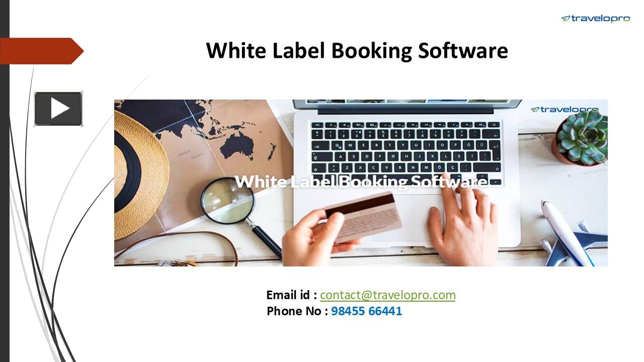 White Label Booking Software presentation | free to download