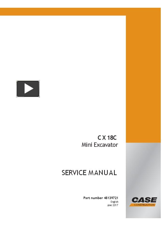 CASE CX18C Mini Excavator Service Repair Manual Instant Download presentation | free to download