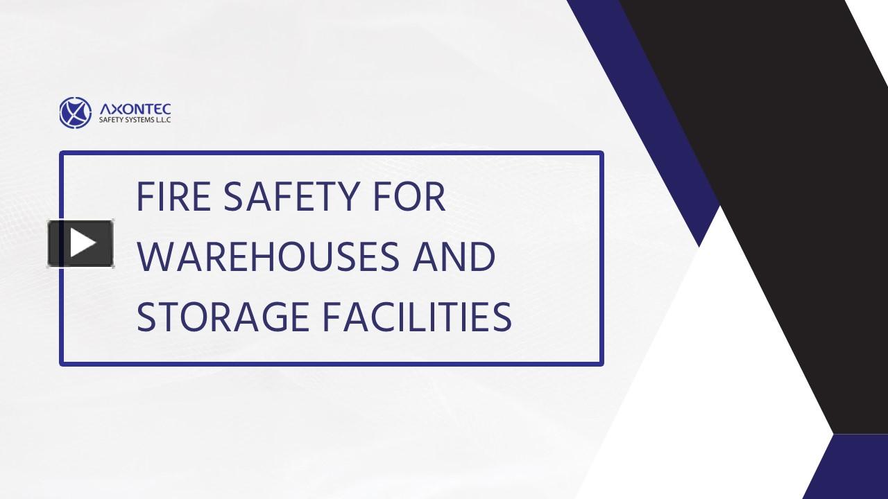 Fire Safety for Warehouses and Storage Facilities presentation | free ...