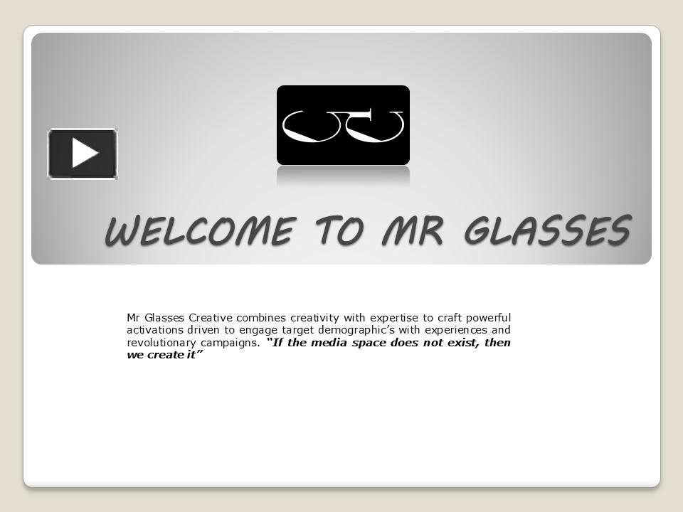 PPT – Mr Glasses: A affordable Street Poster Advertising Company PowerPoint presentation | free ...