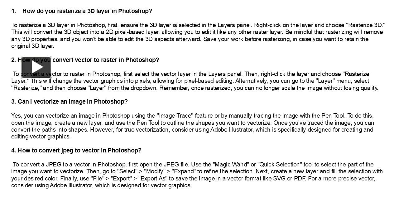 Ppt Maximizing Your Workflow Techniques For Rasterizing 3d And