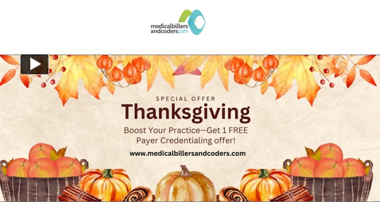 PPT – Thanksgiving Special: Boost Your Practice with MBC’s ...
