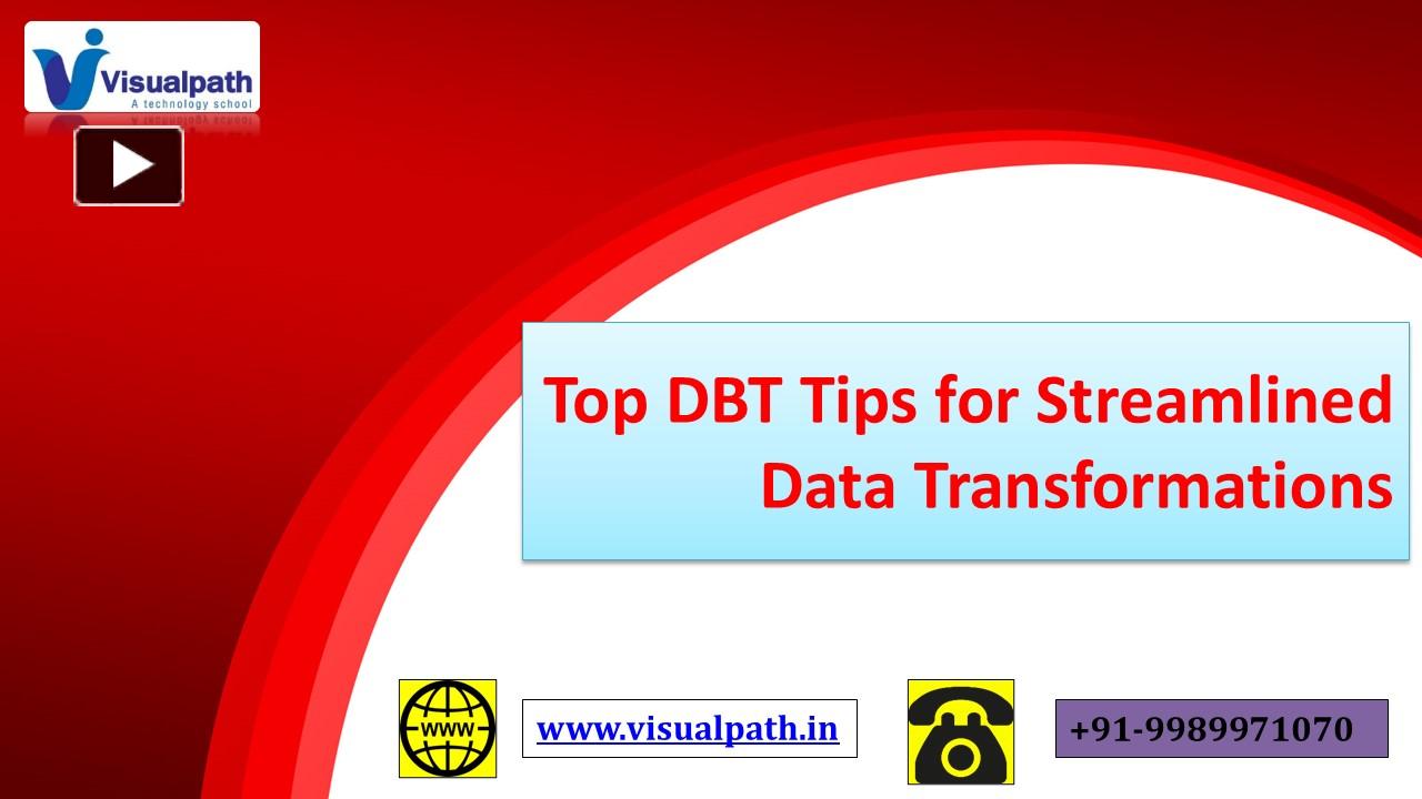 PPT – Data Build Tool Training DBT Online Training PowerPoint presentation | free to download ...
