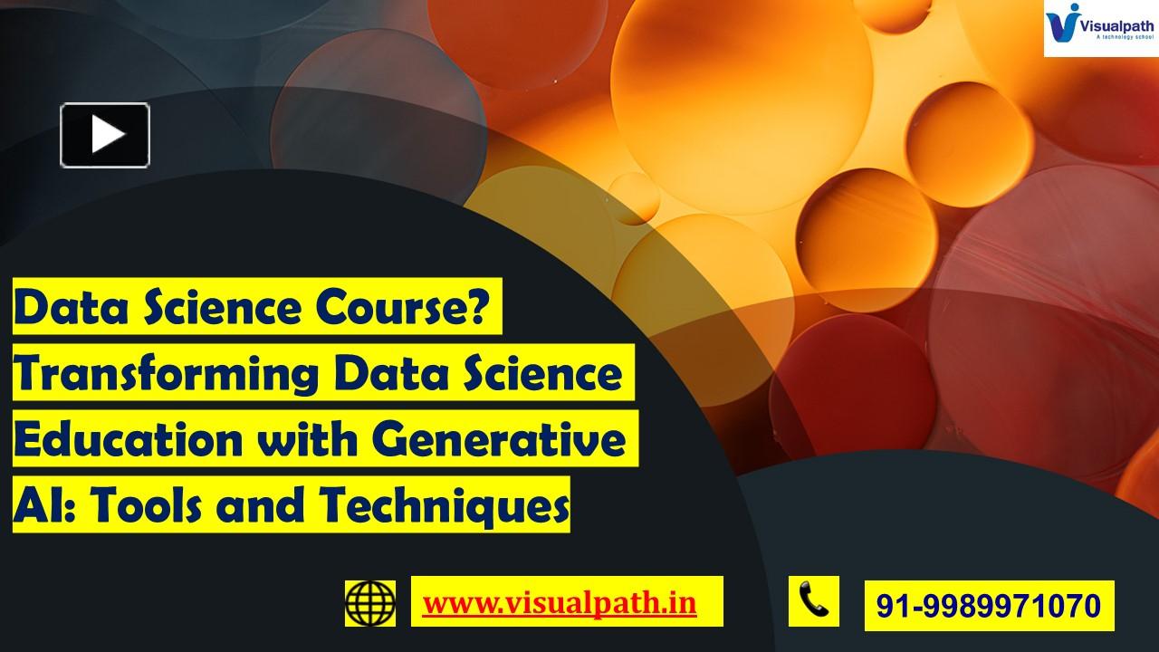 Data Science With Generative Ai Course Data Science With Generative