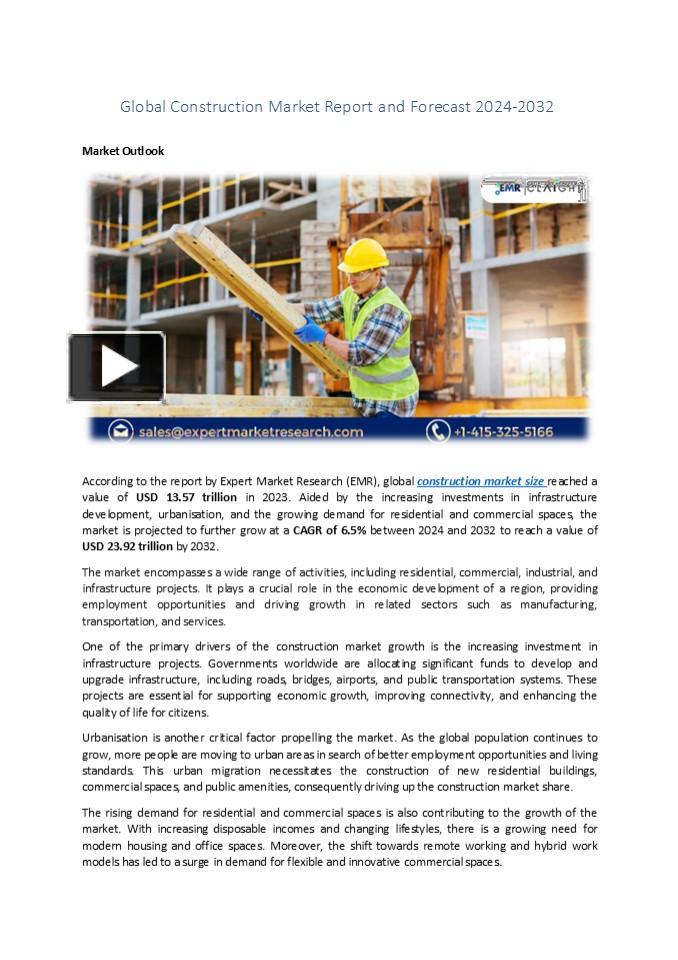 PPT – Construction Market Size & Share | Statistics Report 2032 PowerPoint presentation | free ...