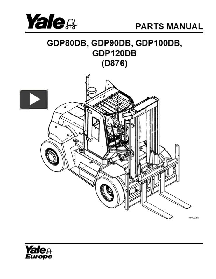 PPT – Yale (D876) GDP80DB, GDP90DB, GDP100DB, GDP120DB Forklift Parts Catalogue Manual Instant ...