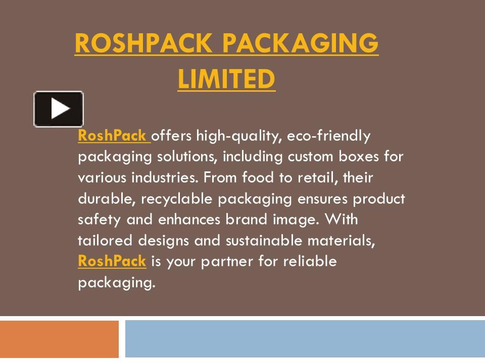 PPT – roshpack PowerPoint presentation | free to download - id: 9b61c7-MTJjZ