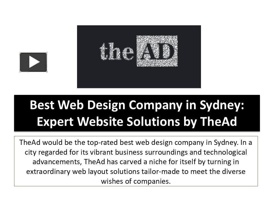 PPT – Best Web Design Company in Sydney PowerPoint presentation | free to download - id: 9b657a ...